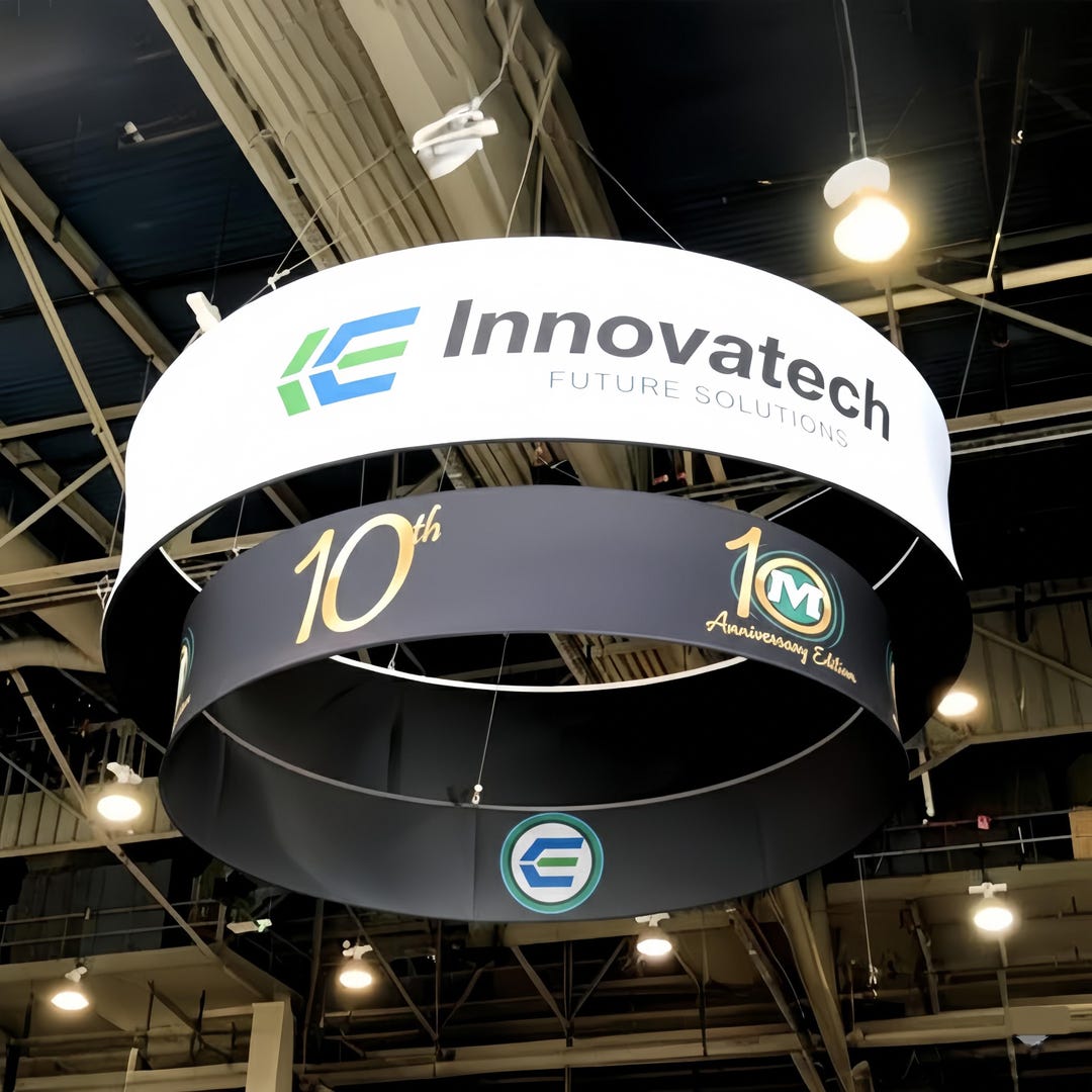 Custom Ceiling Hanging Banner Sign for Trade Shows, Promotional Event ...