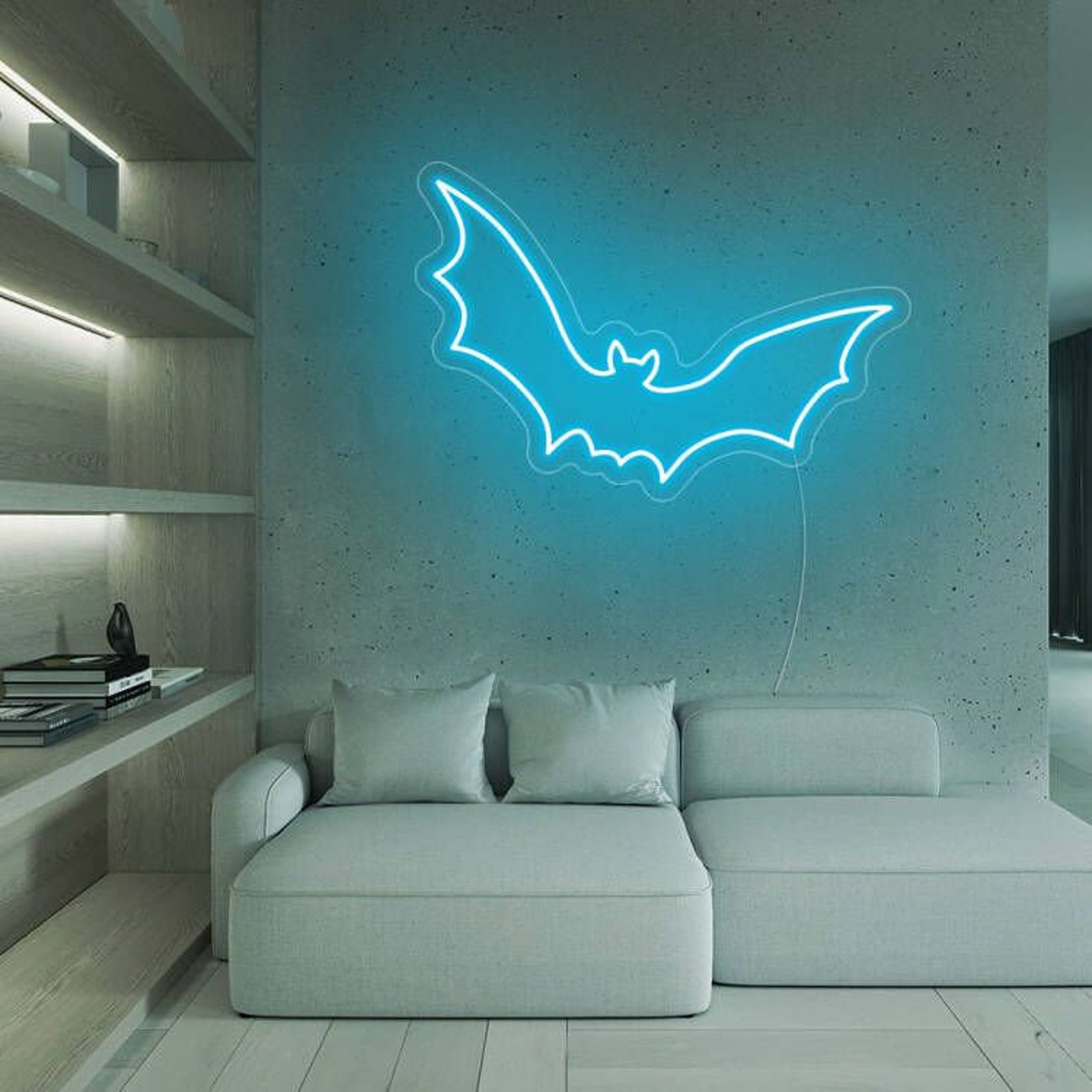Bat Neon Sign Halloween Neon Sign Custom Neon Sign Bedroom - Etsy