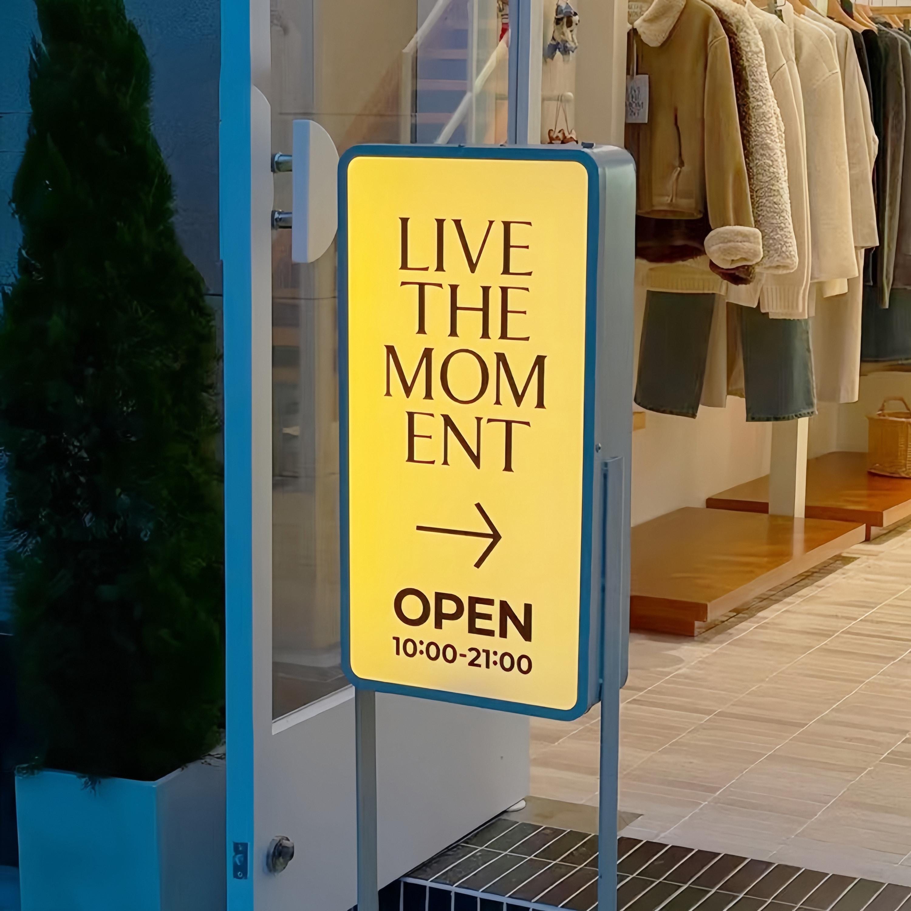 Outdoor Standing Sign Box Customized, Business Logo Double-side Display ...