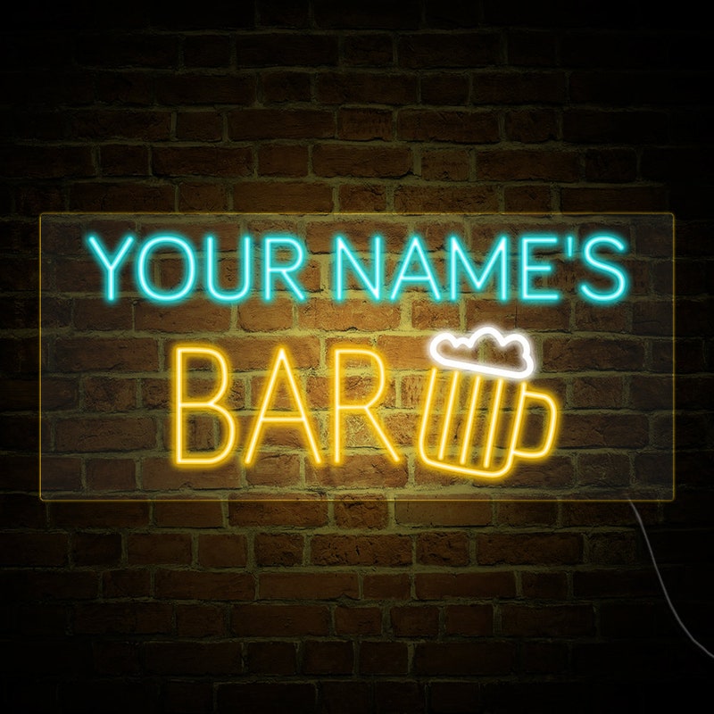 Custom Bar Sign - Etsy
