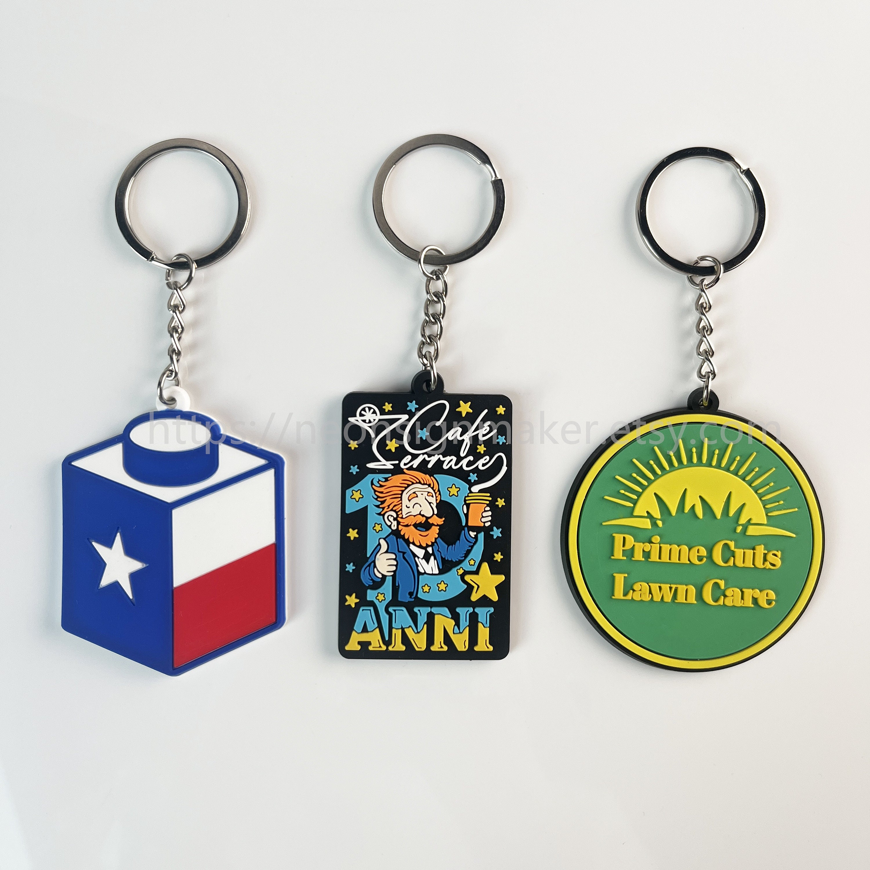 Custom 2D/3D PVC Rubber Keychain, Personalized Soft PVC Keychain ...