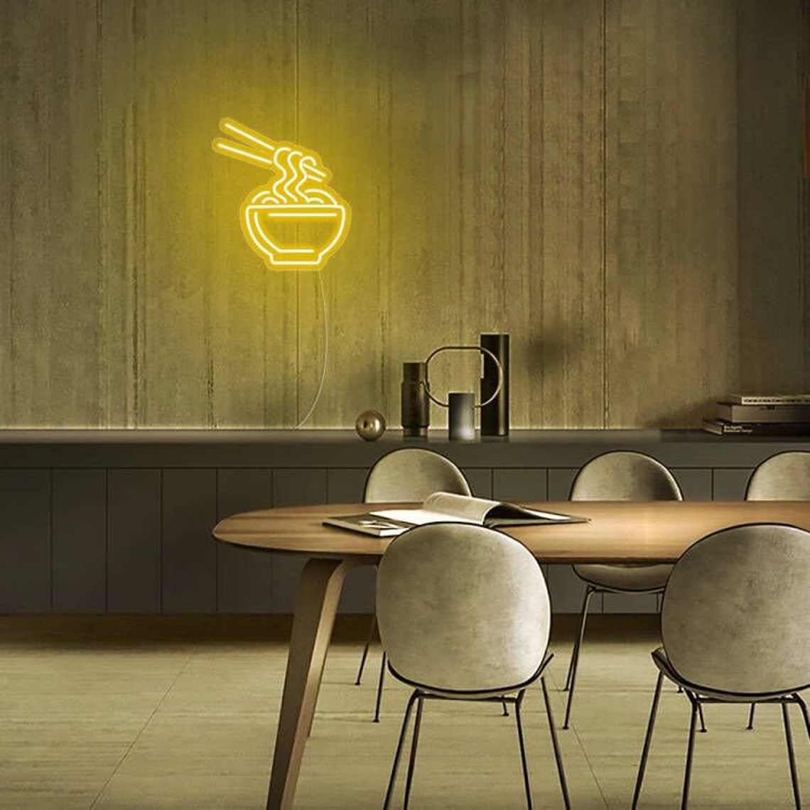 Mini Noodles Neon Sign Custom Neon Sign Led Neon Light Sign - Etsy