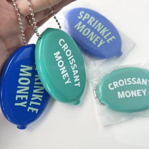 Custom 100pcs Printed PVC Rubber Squeeze Coin Purse, Money Coin Holder ...