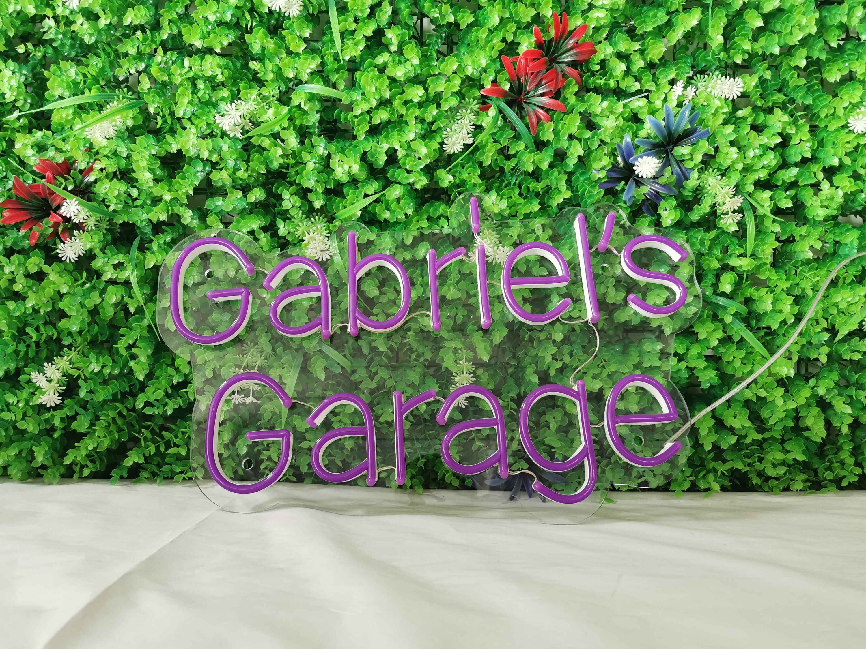 Custom Garage Neon Sign With Your Name Personalized Your Name Garage ...