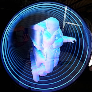 Infinity Mirror LED Light Box, 3D Printed Logo Mirror Reflection ...