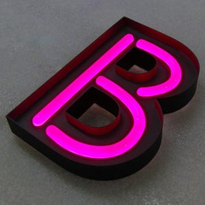 Custom 3D Metal Neon Light Sign, LED Channel Letter Signs, Neon ...