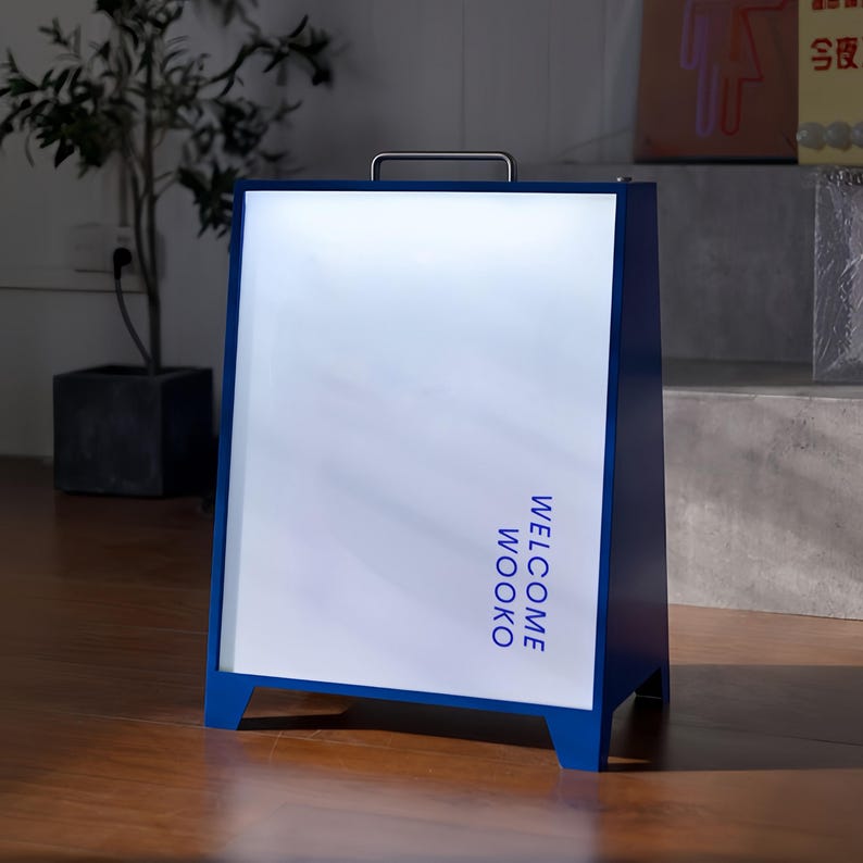 Custom Floor Standing Portable Light Box, Illuminated Advertising ...
