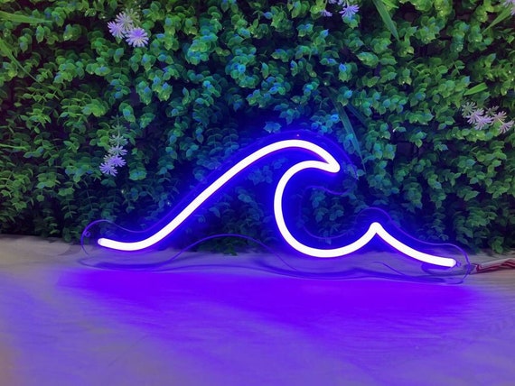 Custom the Wave Neon Sign Led Neon Light Sign for Wall Decor - Etsy