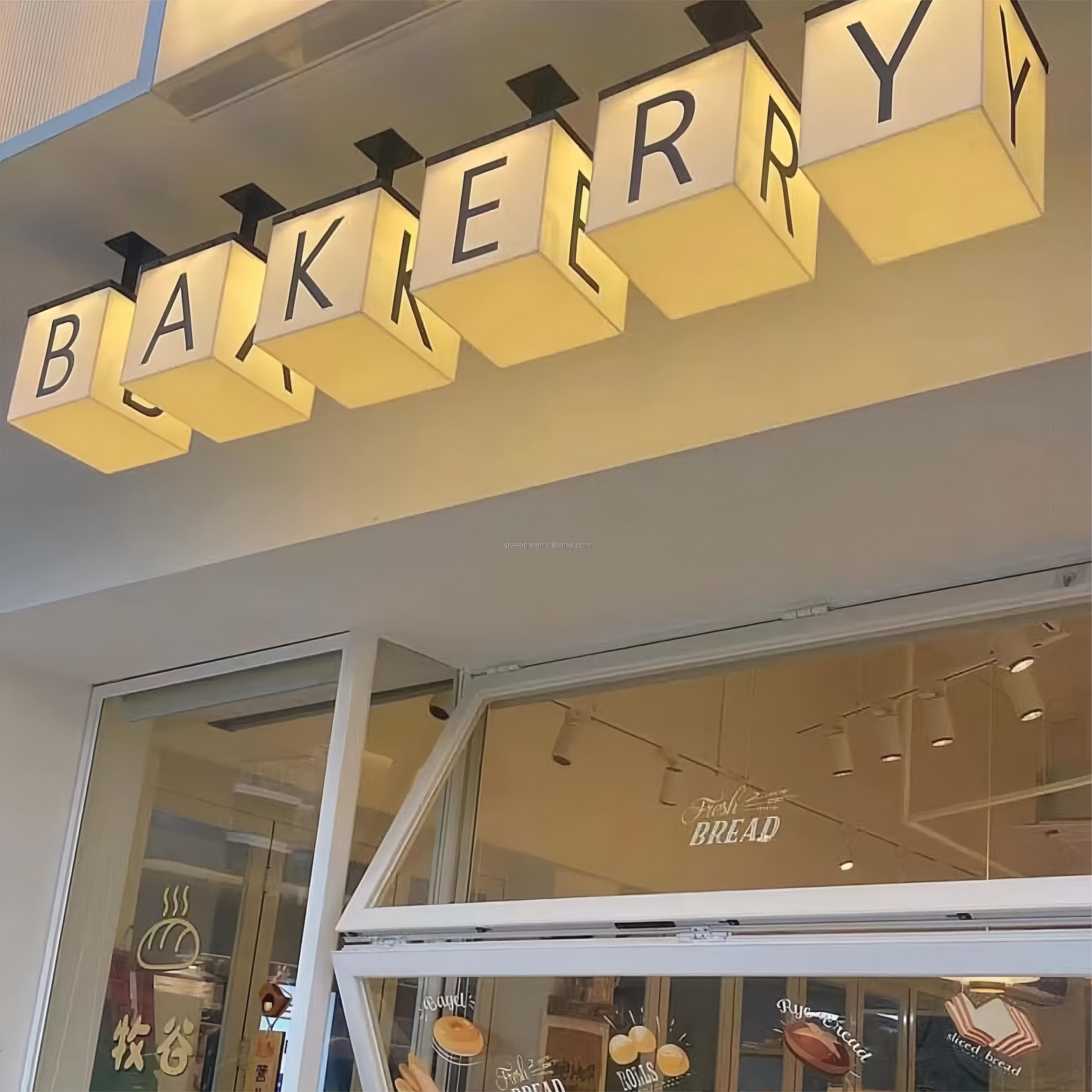 Creative Custom Store Outdoor Billboard Hanging LED Acrylic Light Box ...