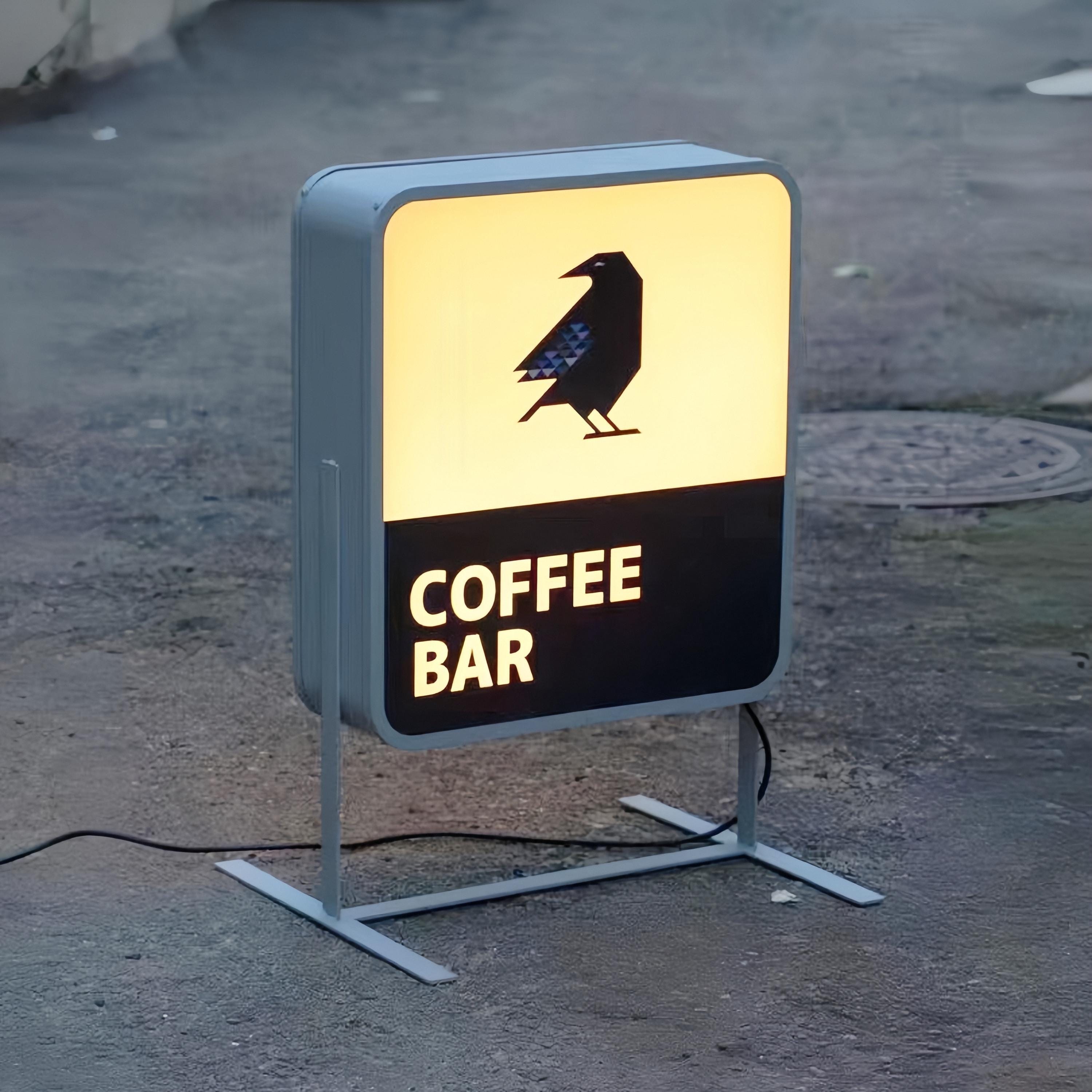 Outdoor Standing Sign Box Customized, Business Logo Double-side Display ...