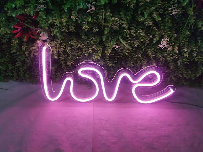 Mini Love Neon Sign/custom Neon Sign/neon Sign/cute Neon - Etsy