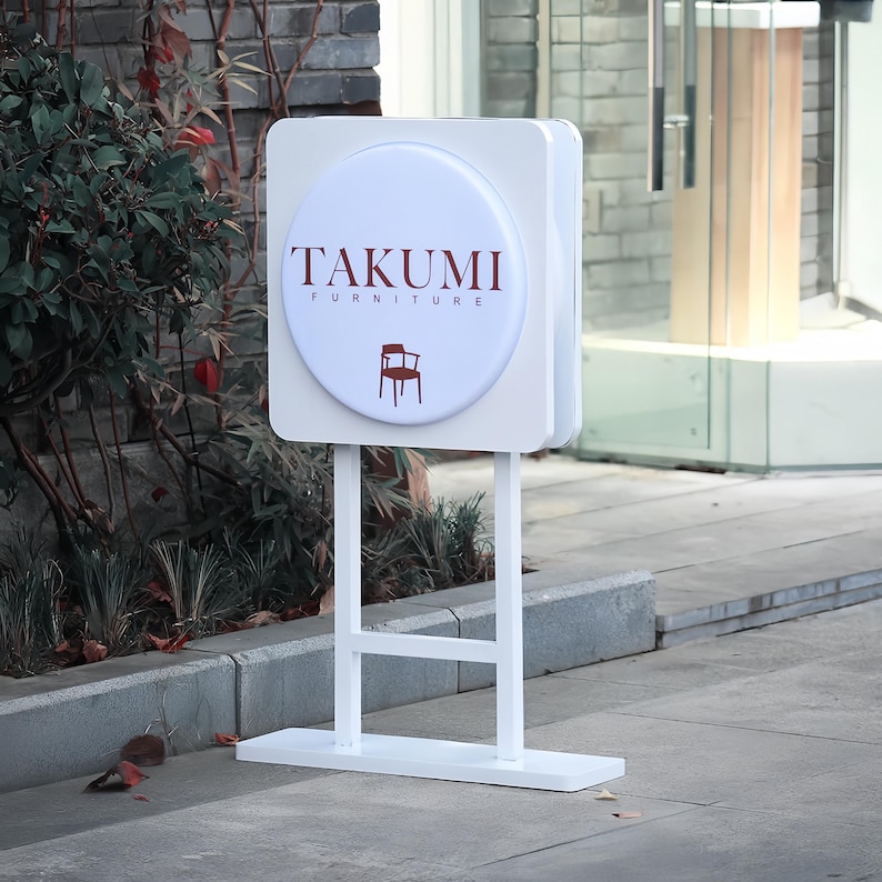 Custom Vertical Floor-standing Acrylic Light Box Sign Billboard ...