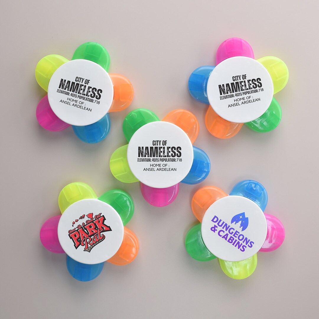 Custom Color Highlighters, Flower Shape Watercolor Highlighter Pens ...