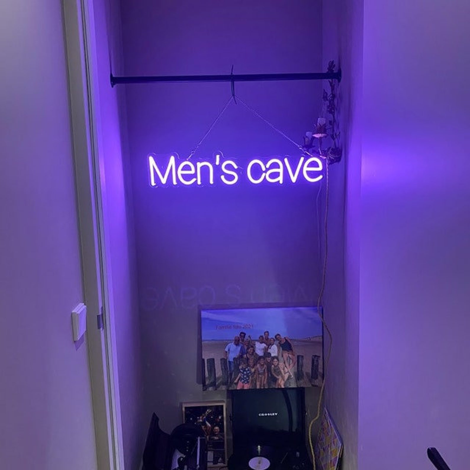 Custom Man Cave Neon Sign, Personalized Your Name Est Year Home Bar ...