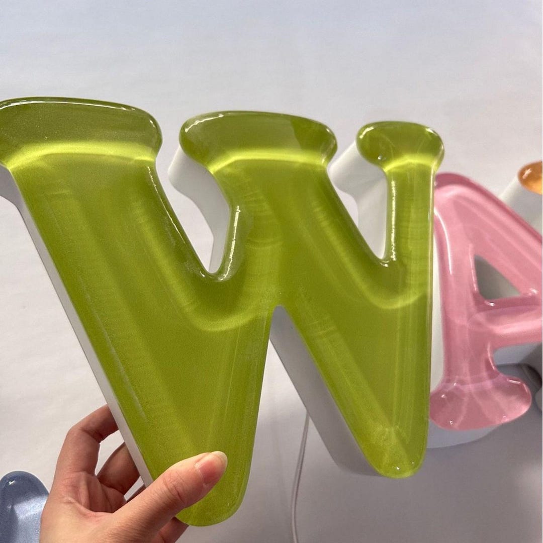 Custom 3D Jelly LED Letter Sign, Colorful Bubble Name Light, Dessert ...