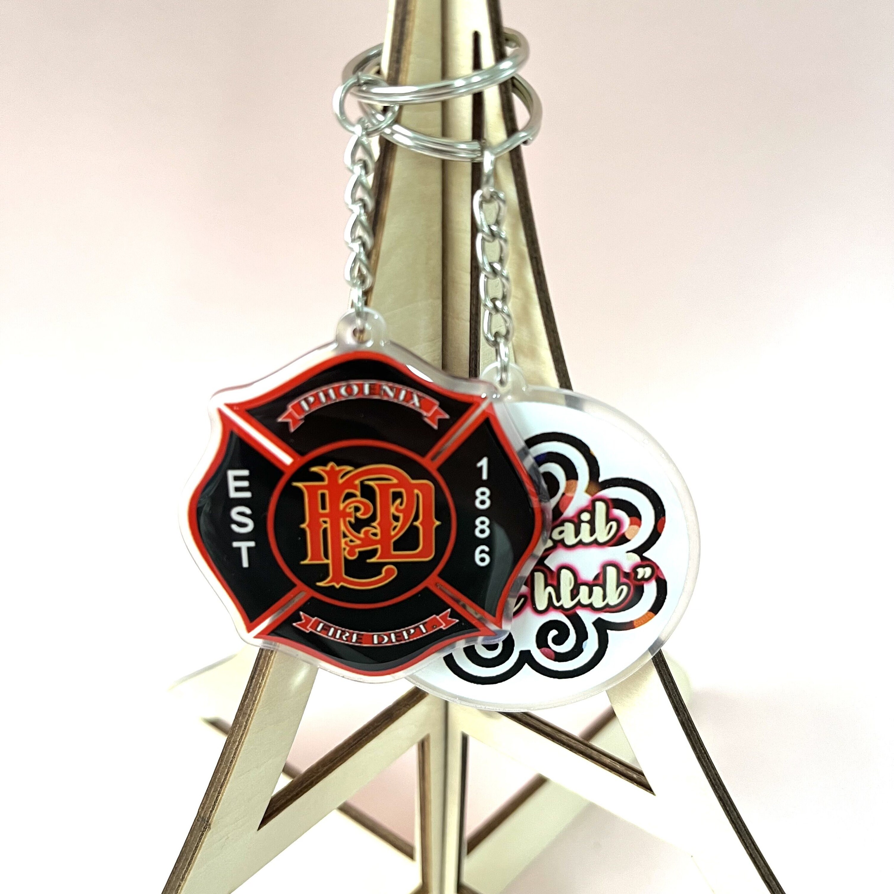 100 Pcs Custom Logo Keychain Personalized Full Color Picture - Etsy