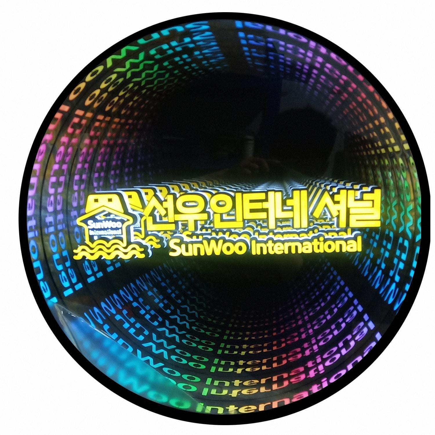 Custom 3D Infinity Mirror Colorful Full-color LED Light Box, Gradient ...