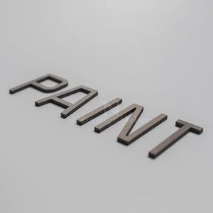 Brushed Metal Cutting Letter Name Sign, Wall Word Decorations ...