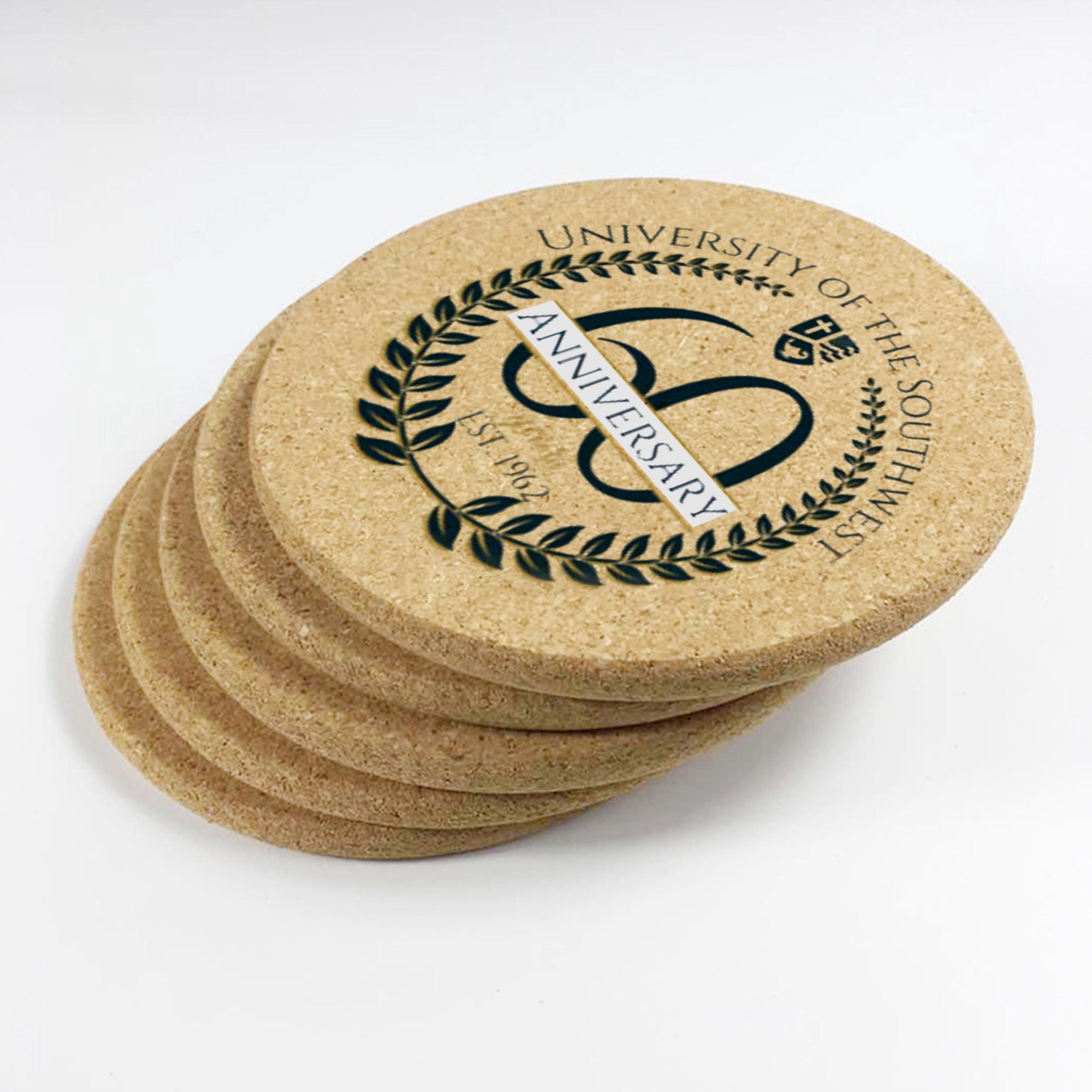 100 Pcs Custom Cork Coasters Personalized 0.4inch Thick - Etsy