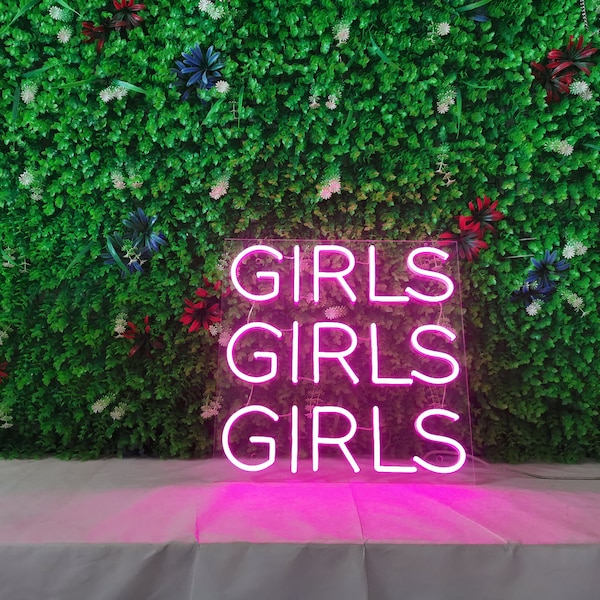 Girls Girls Girls Neon Sign - Etsy