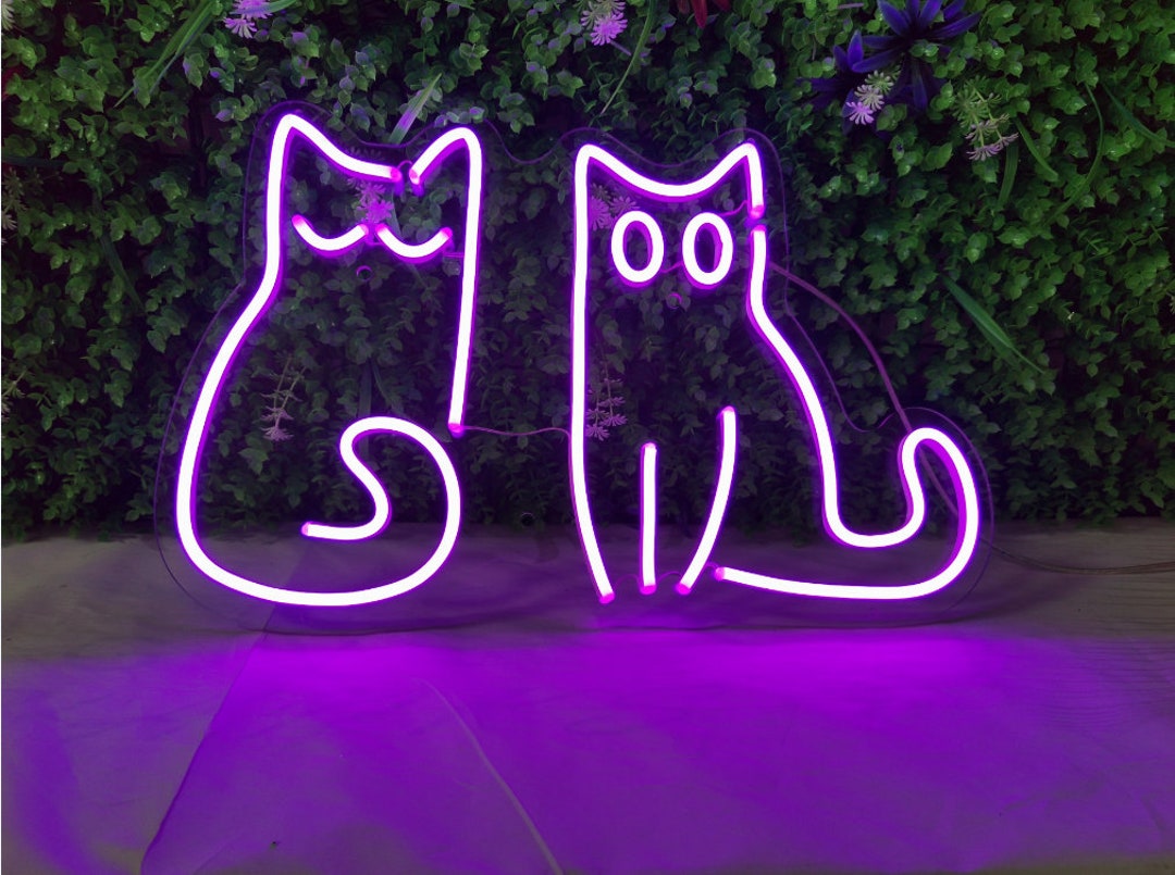 Custom Kitty Neon Sign, Custom Led Neon Light Sign, Personalized Gift ...