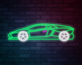 Led Light Car Sign - Etsy