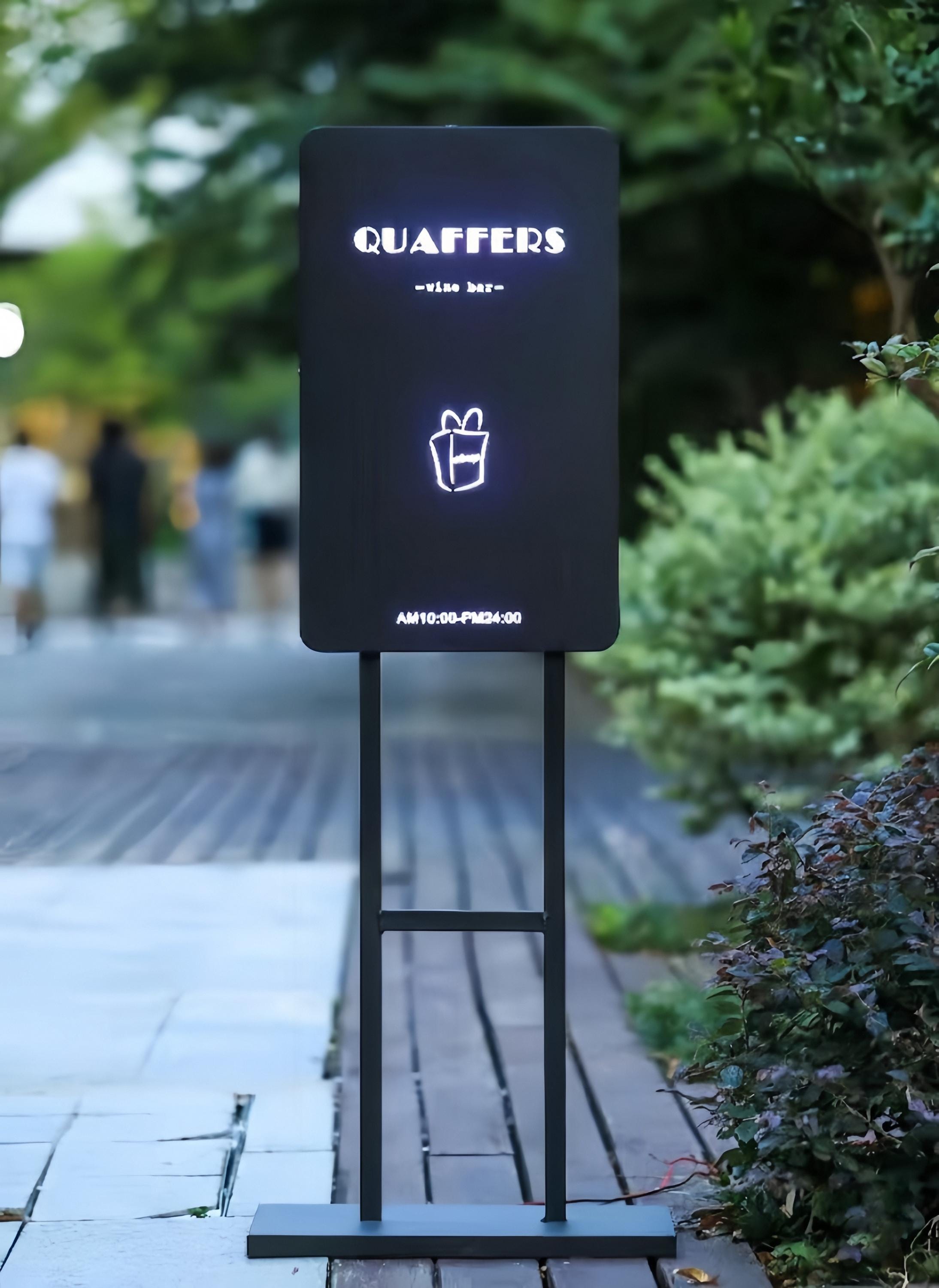Outdoor Standing Sign Box Customized, Business Logo Double-side Display ...