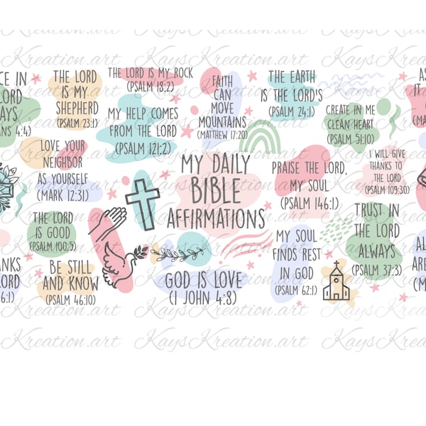Bible Affirmations Png - Etsy