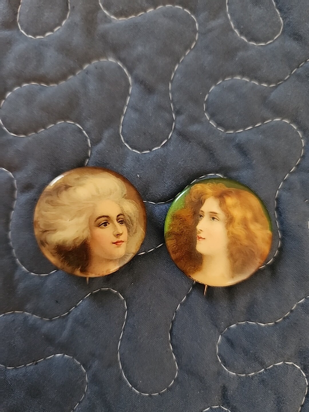 Vintage Tin Pins/ Buttons - Etsy