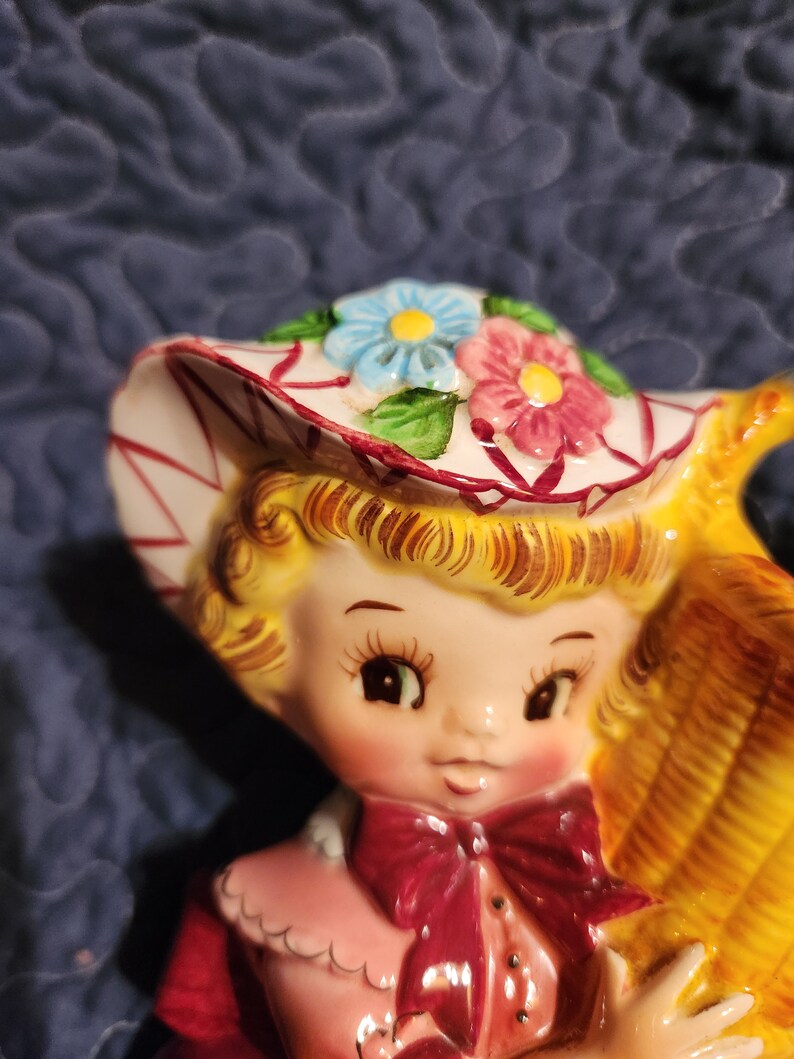 Vintage Lefton Miss Dainty Wall Planter - Etsy