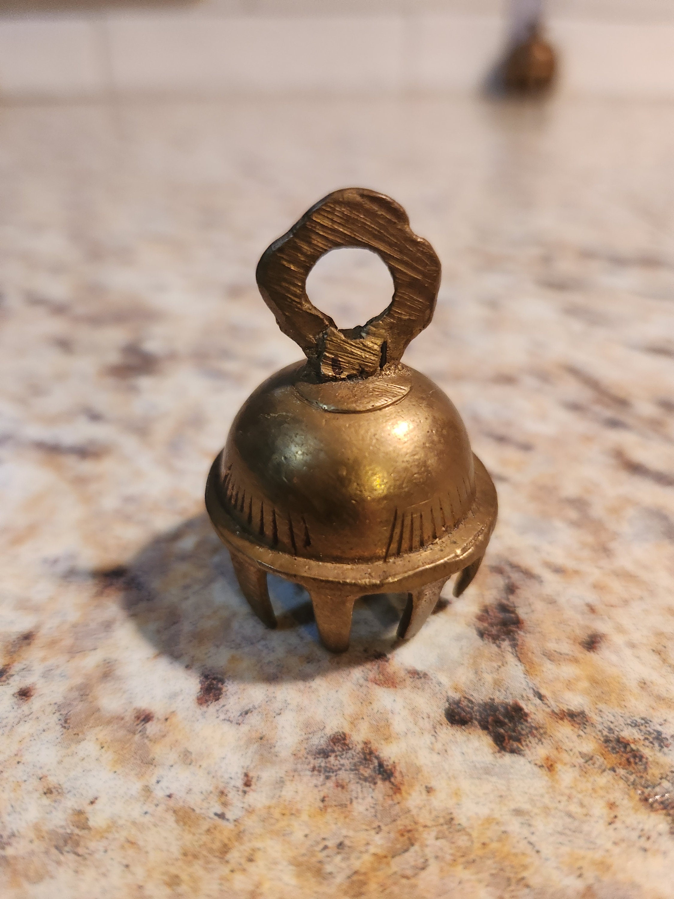 Vintage Brass Indian Elephant Claw Bells - Etsy