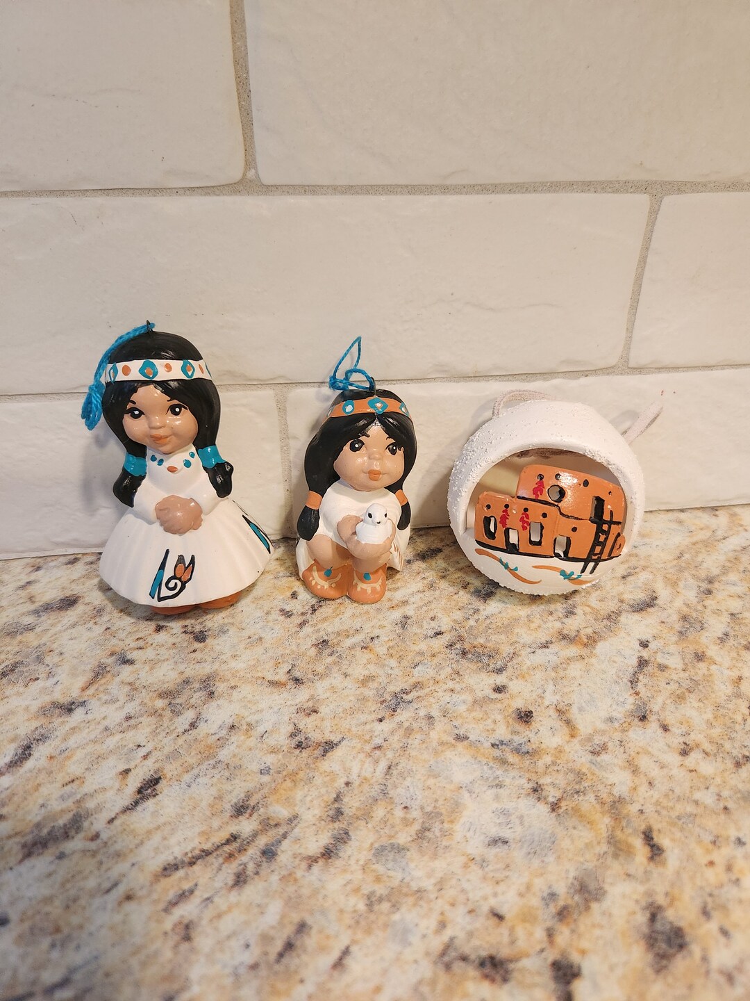 3 Handmade Native American Ornaments - Etsy