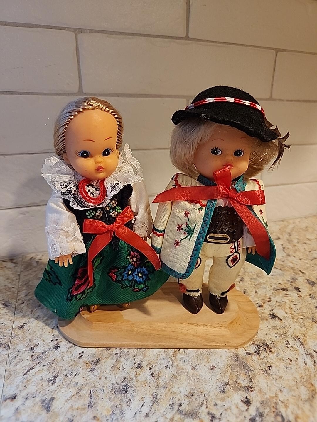 Vintage Lalka W Stroju Polish Dolls With Stand - Etsy