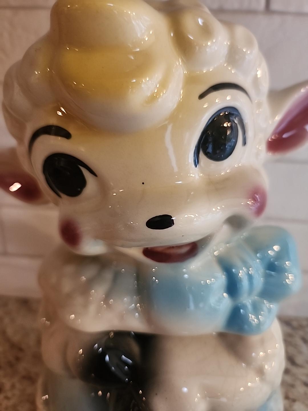 Vintage American Bisque Company Lamb Cookie Jar - Etsy