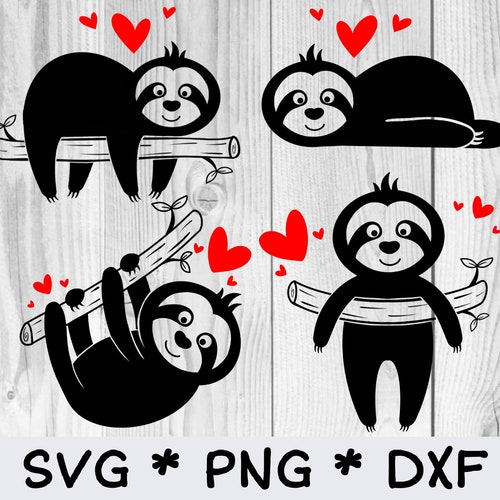 Cute Sloth SVG File Sloth Clipart Baby Sloth Svg Animal | Etsy