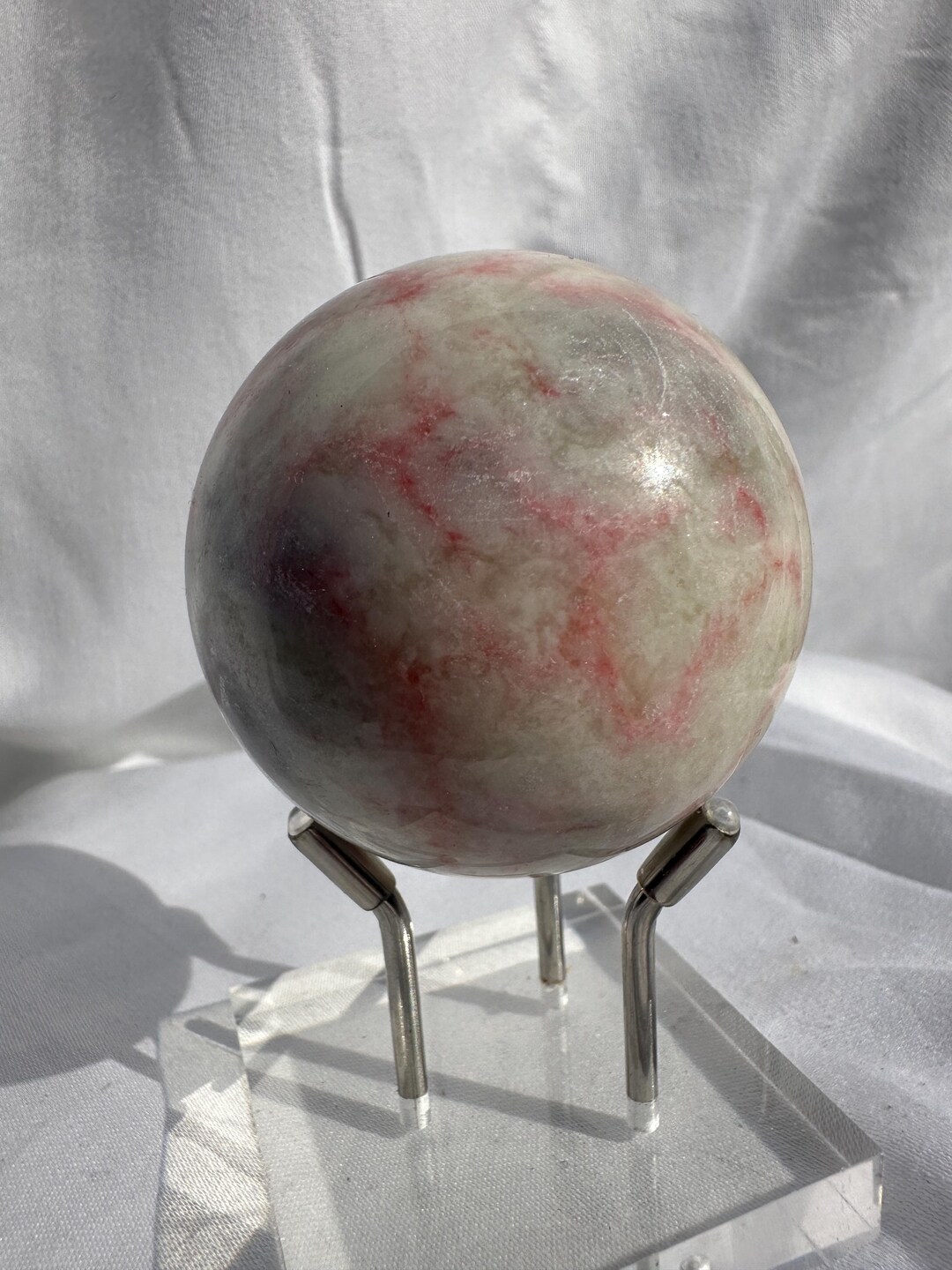 Thulite Sphere - Etsy