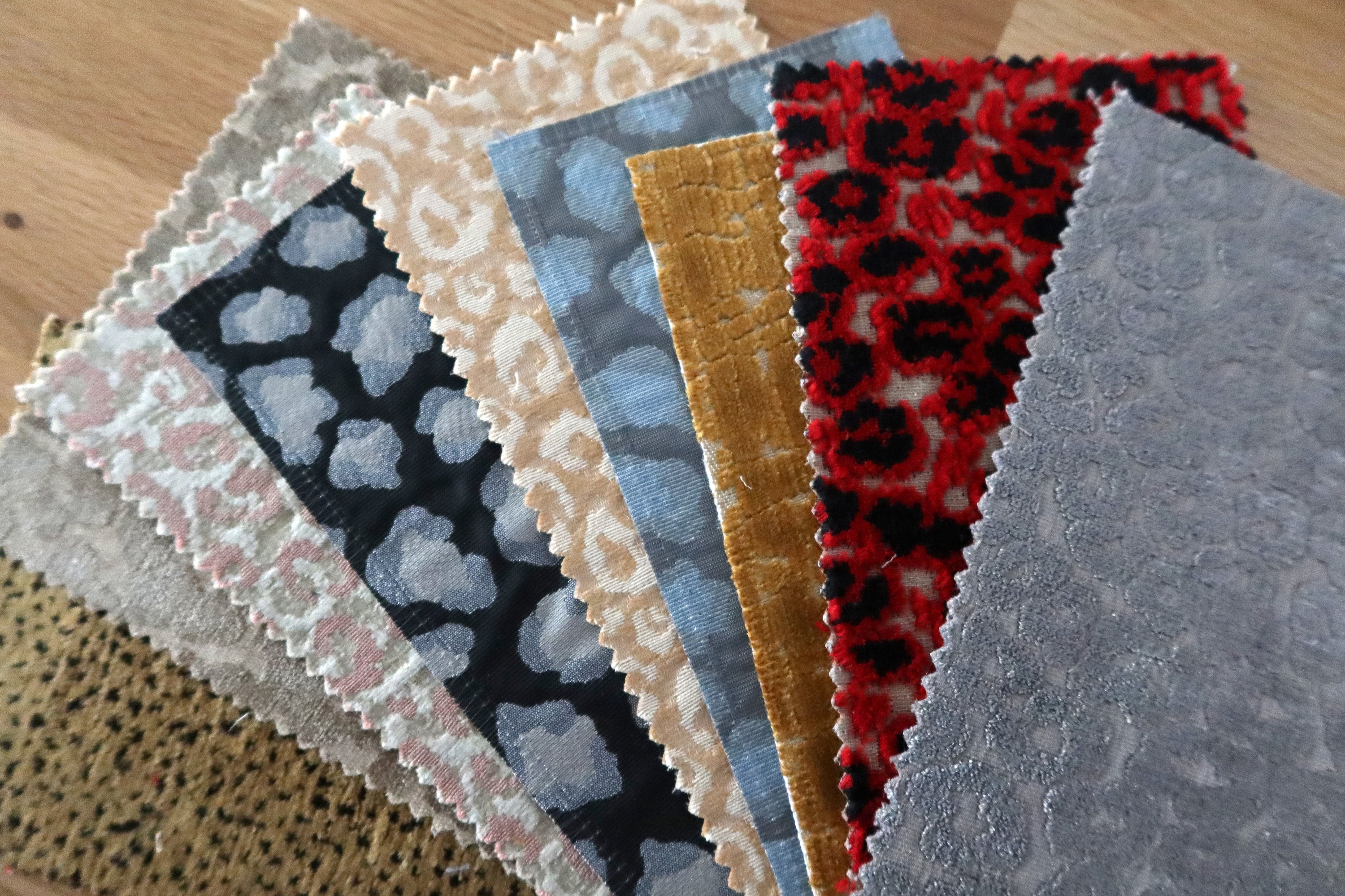 Animal Print Swatches, Small and Medium Printed Swatches, Upholstery ...