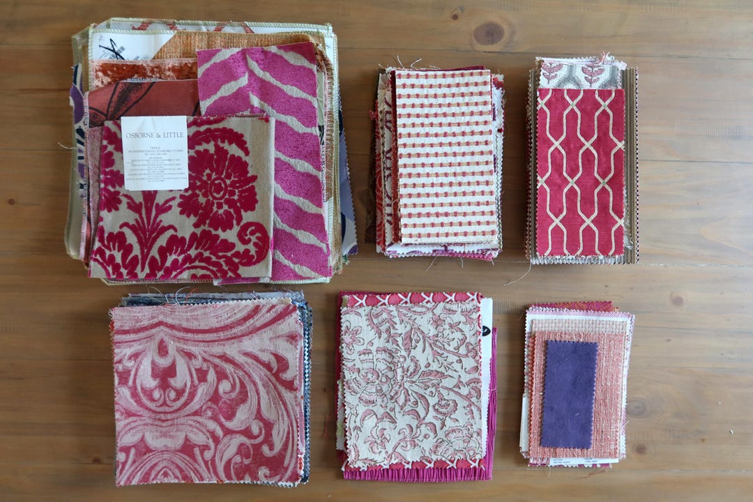 Shades of Pink and Purple Swatch Box, Swatch Box With Small, Medium and ...