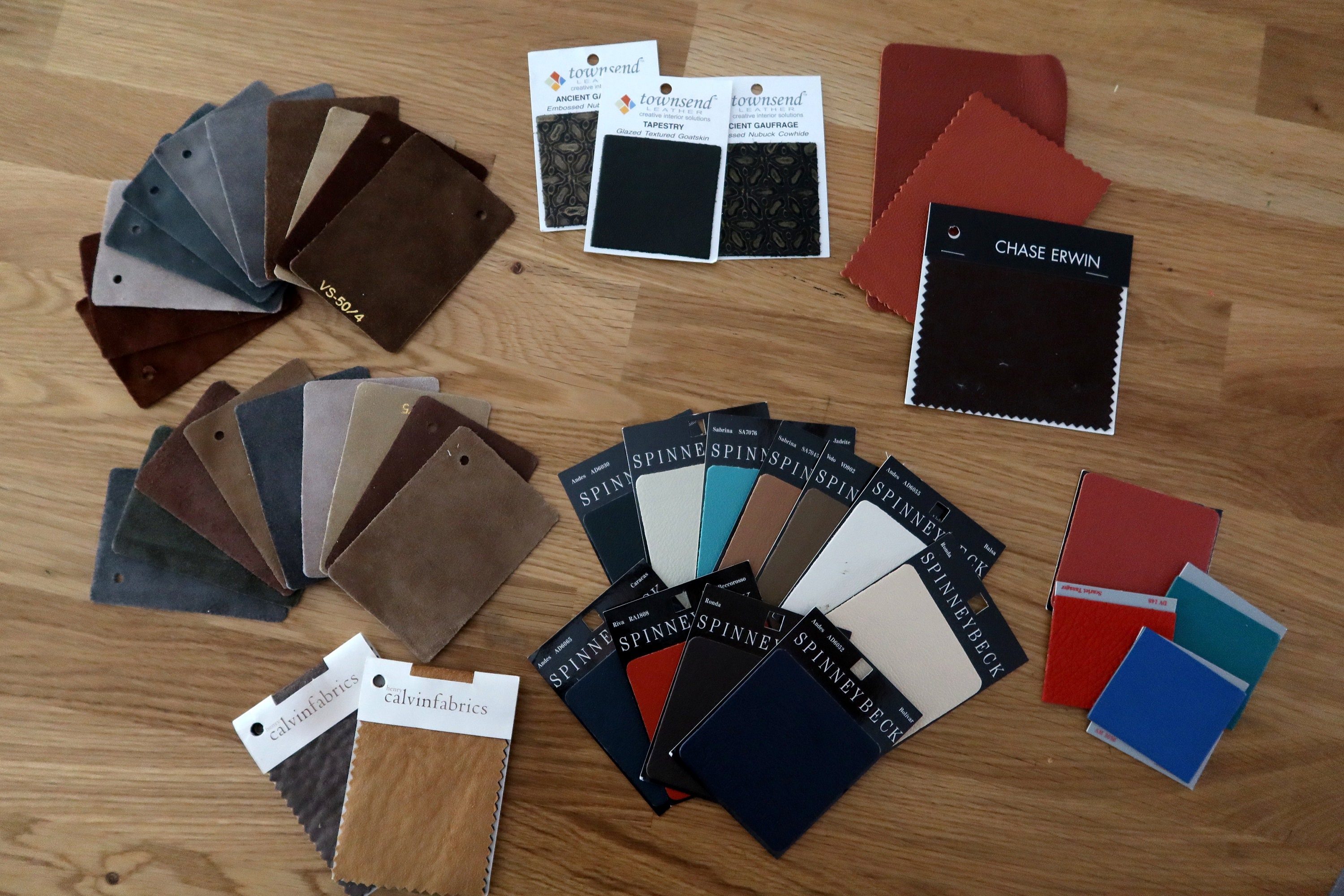 Vinyl and Leather Swatches. Small and Medium Fabric Swatches, Reclaimed ...