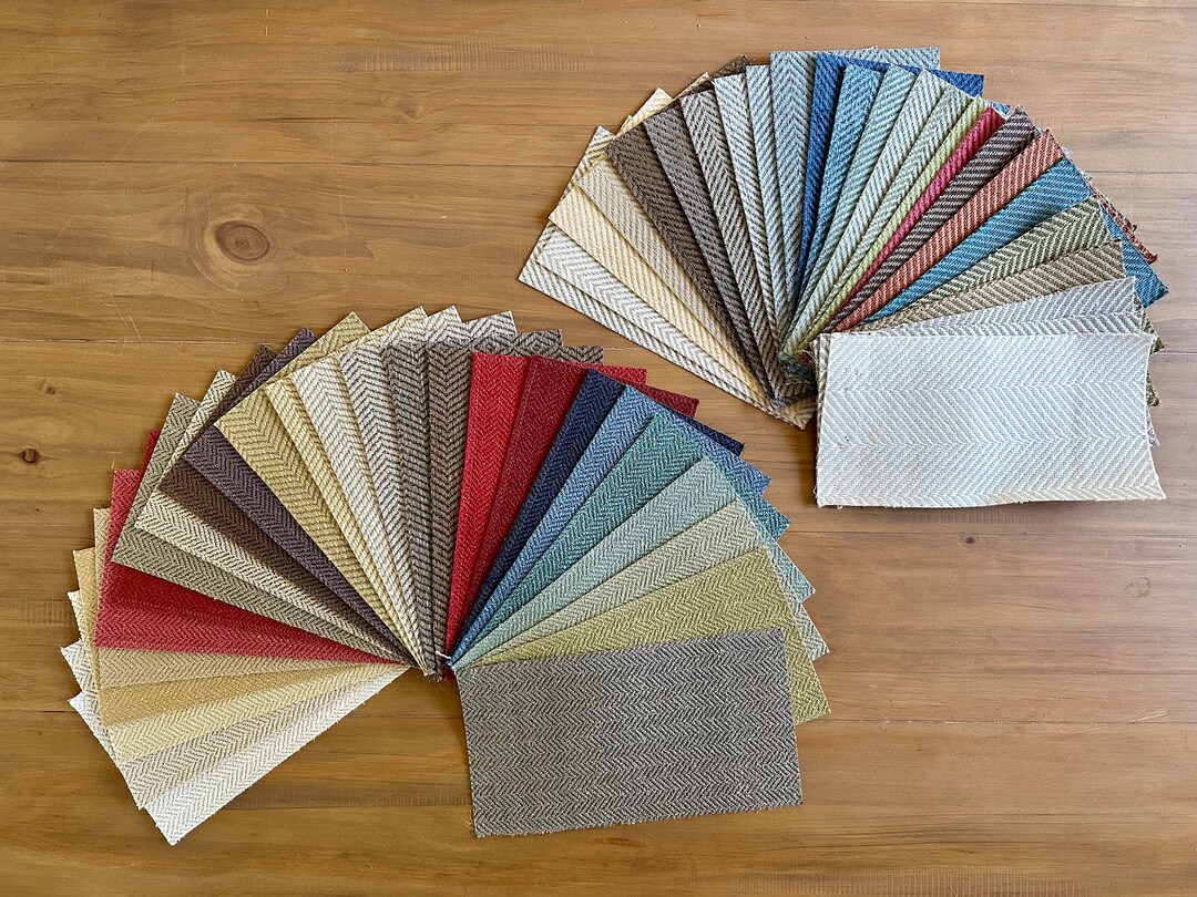 Pre-opened Swatch Books: Textures and Herringbone Upholstery Swatches ...