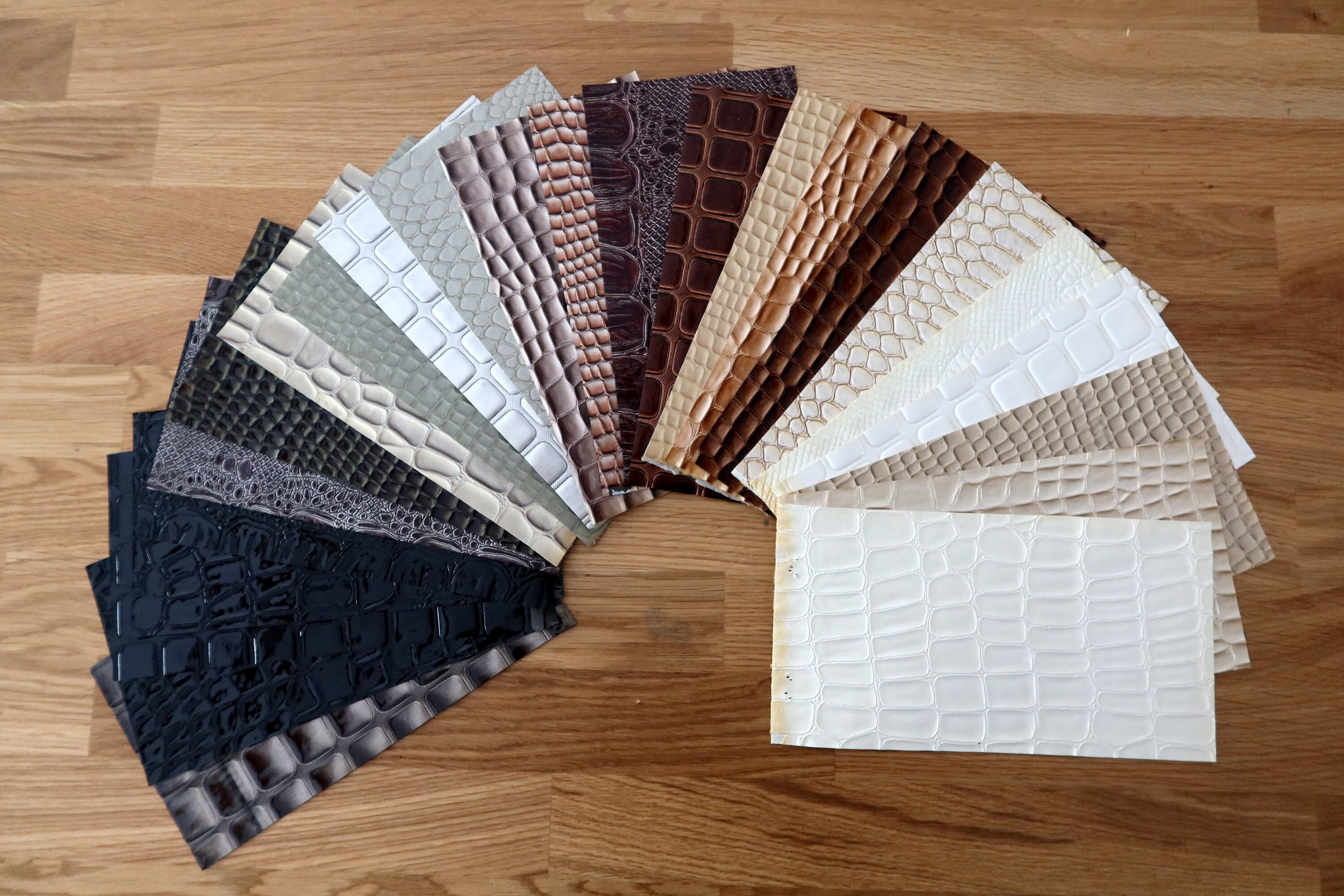 Vinyl and Leather Swatches. Small and Medium Fabric Swatches, Reclaimed ...