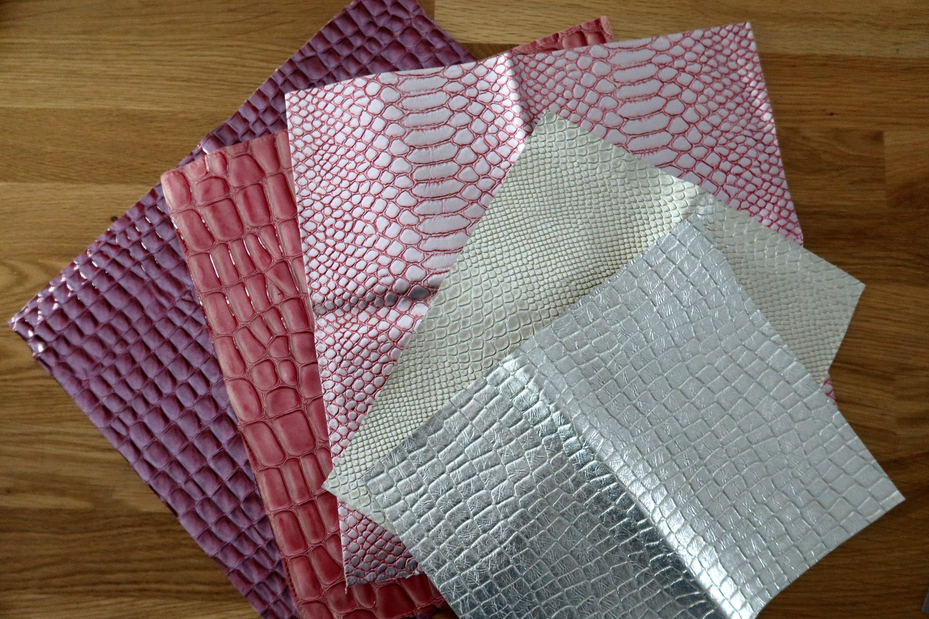 Vinyl and Leather Swatches. Small and Medium Fabric Swatches, Reclaimed ...