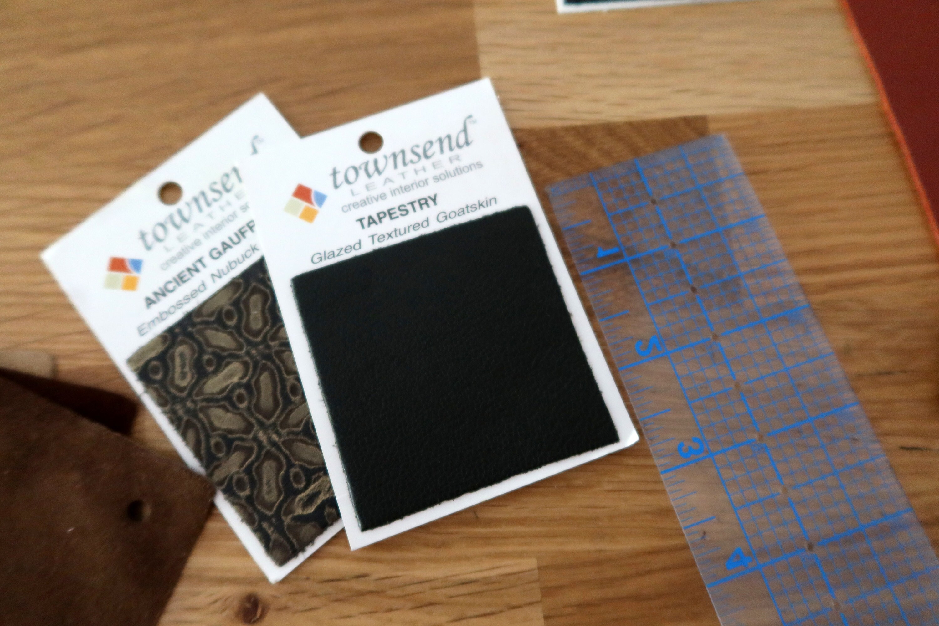 Vinyl and Leather Swatches. Small and Medium Fabric Swatches, Reclaimed ...