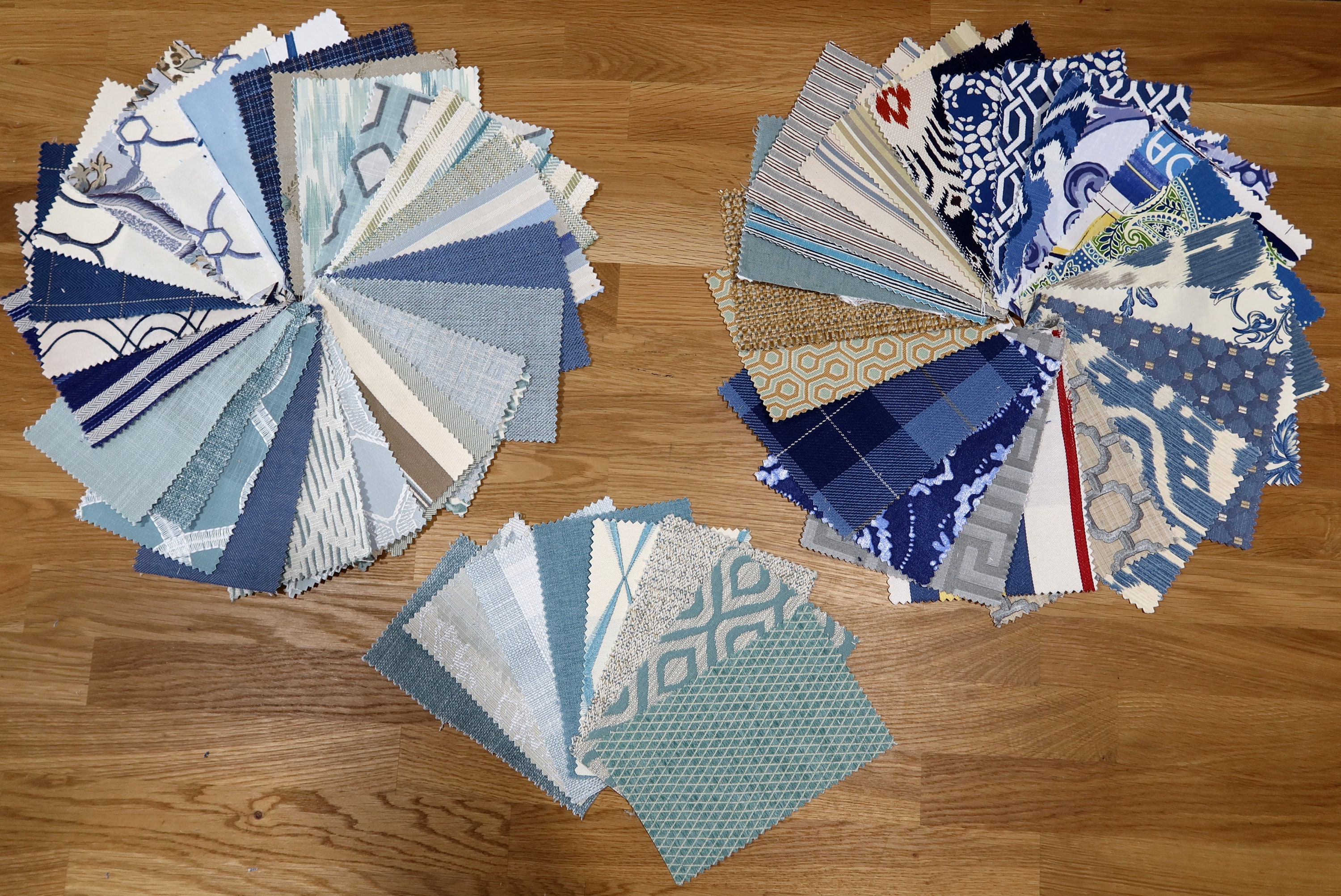 Shades of Blue Swatch Box, Swatch Box With Small, Medium and Large ...