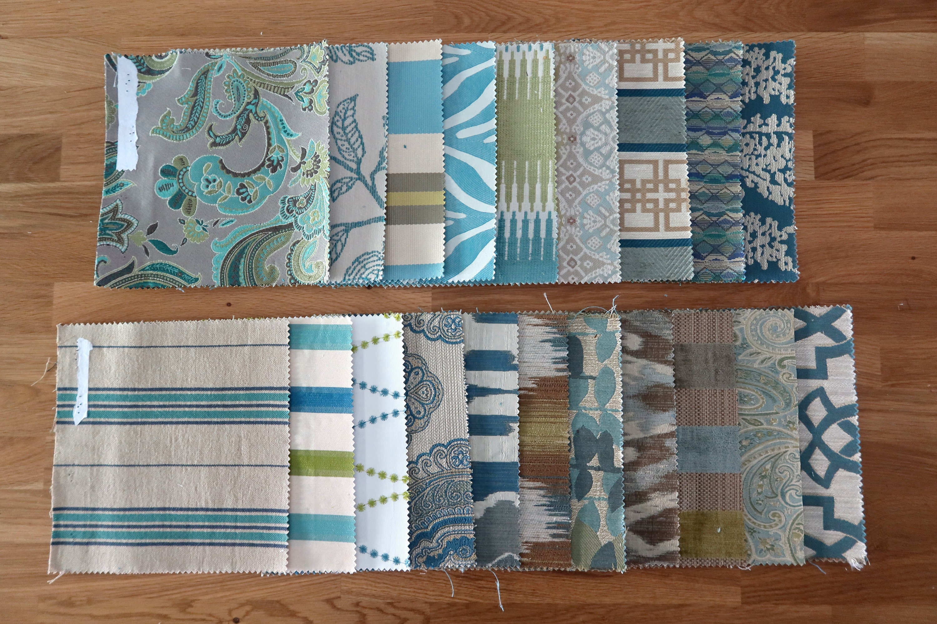 Printed Fabric Swatches, Robert Allen and Fabricut Upholstery Swatches ...