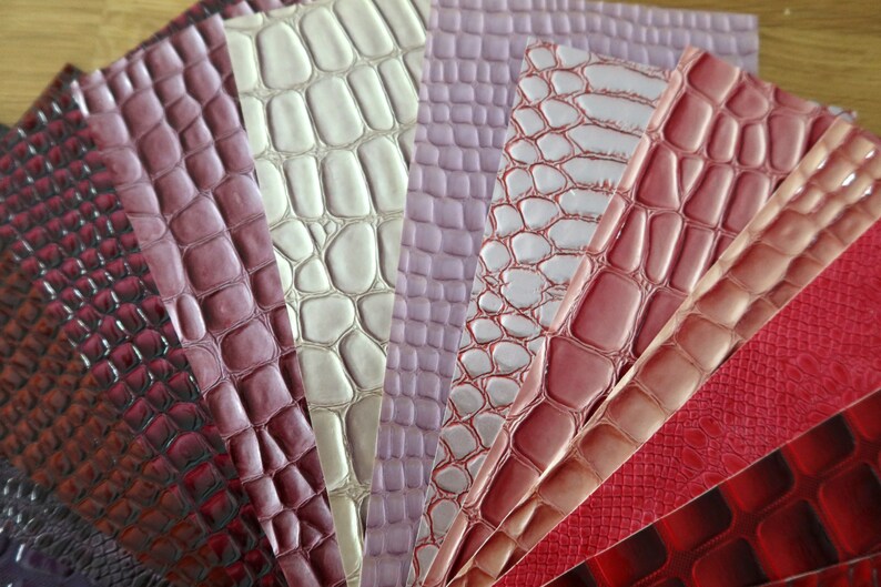 Vinyl and Leather Swatches. Small and Medium Fabric Swatches, Reclaimed ...