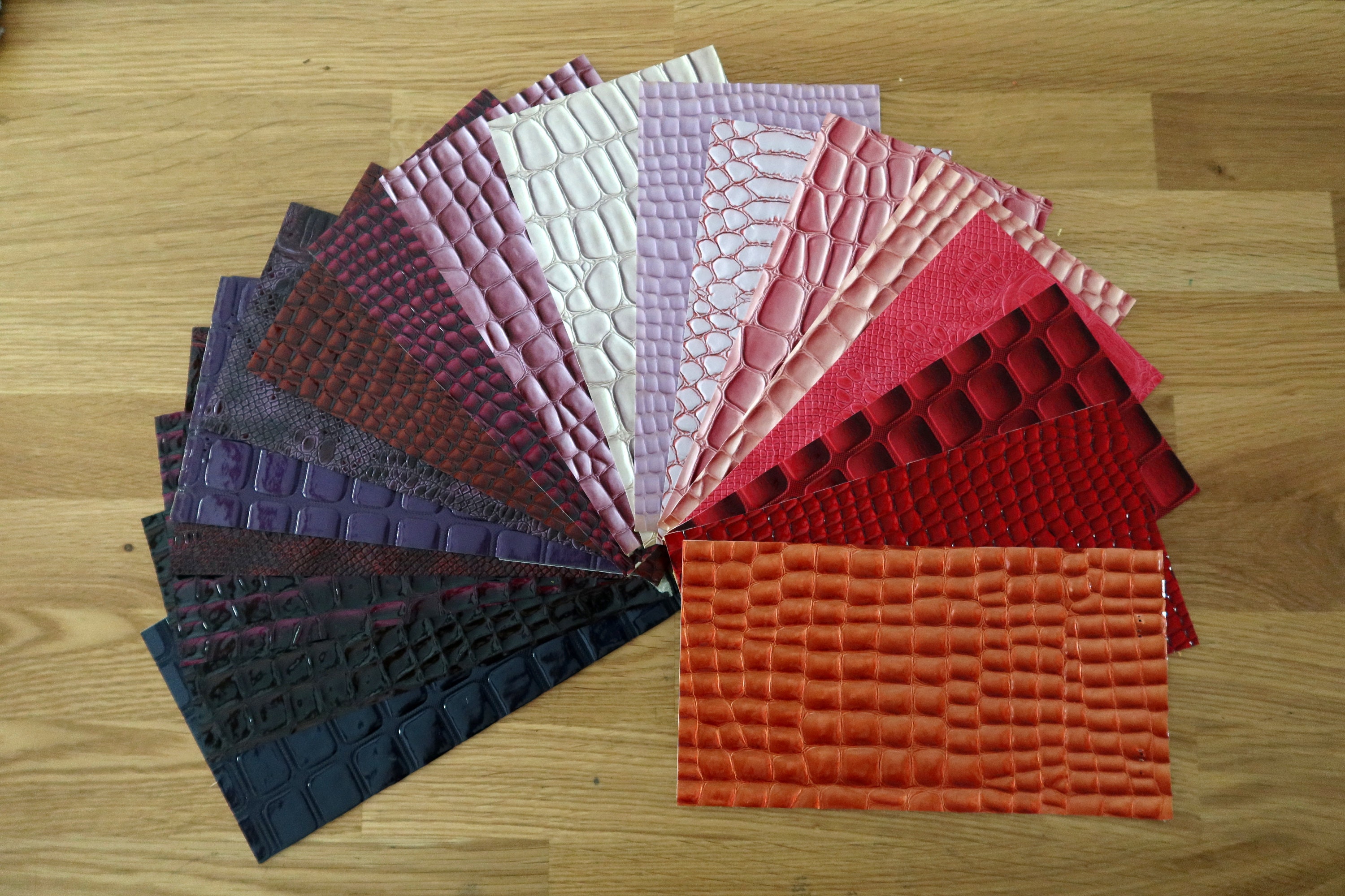 Vinyl and Leather Swatches. Small and Medium Fabric Swatches, Reclaimed ...