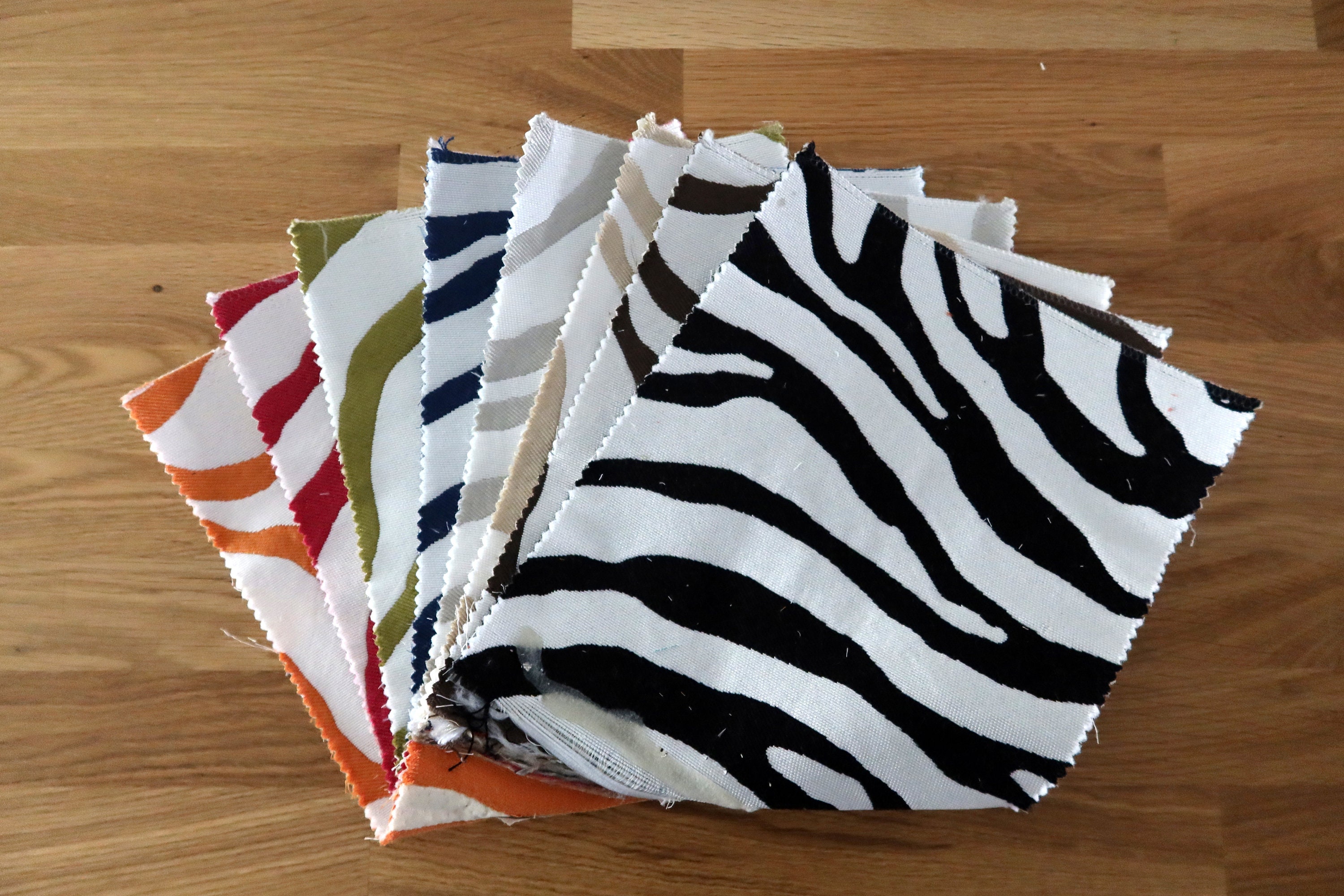 Animal Print Swatches, Small and Medium Printed Swatches, Upholstery ...