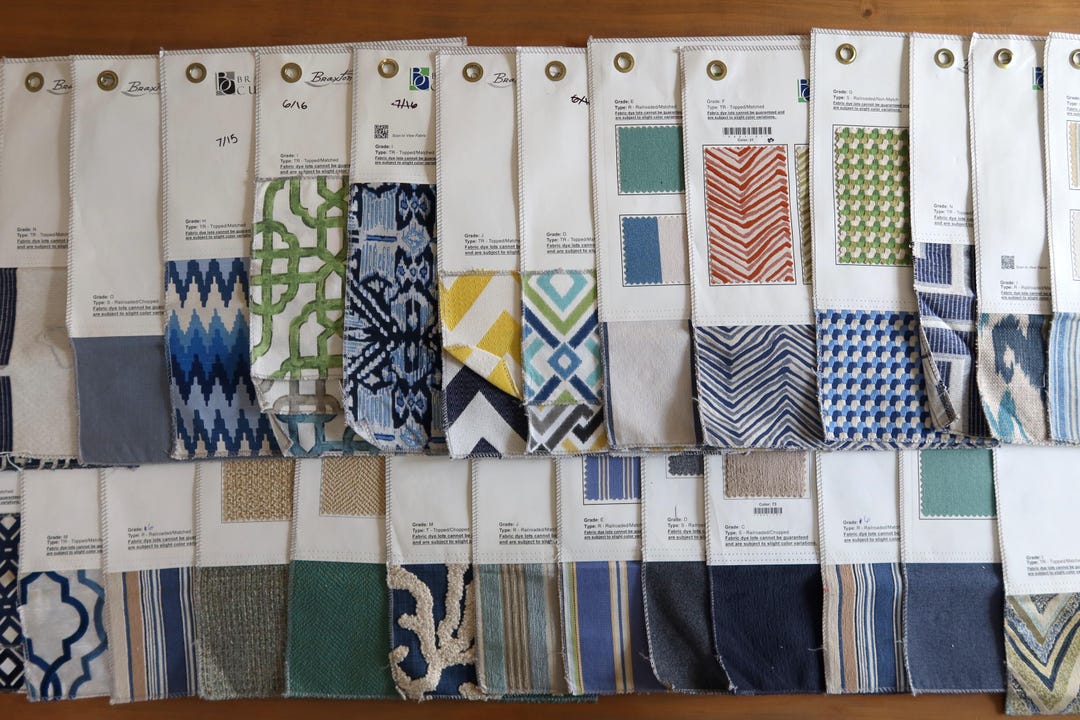 Set of Upholstery Swatches With Medium and Large Sample Swatches ...