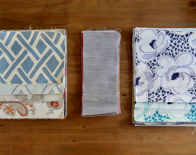 Large Printed Fabric Swatches, Swatch Box - Etsy